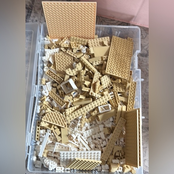 Lego | Toys | Lego Lot Of Tan And White Building Bricks 2 Pounds | Poshmark